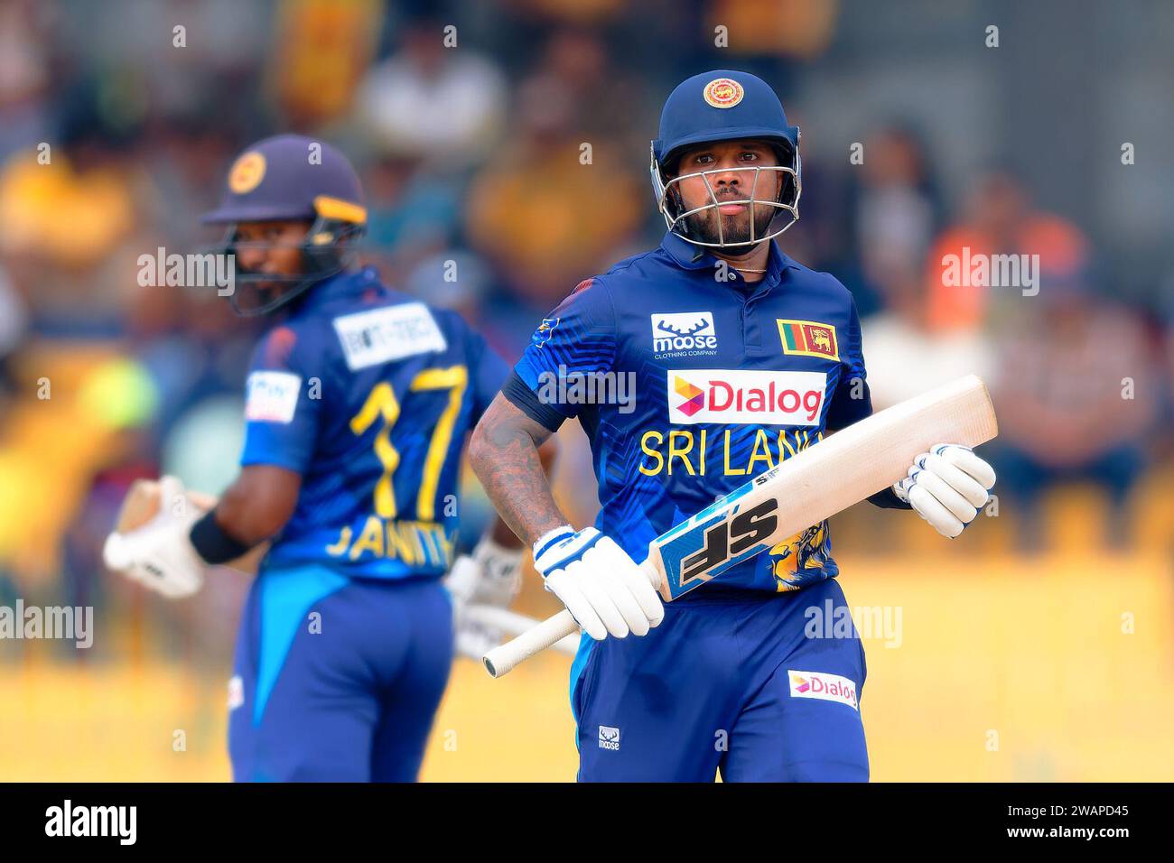 Colombo, Sri Lanka. 06th January 2024. Sri Lanka's captain Kusal Mendis ...