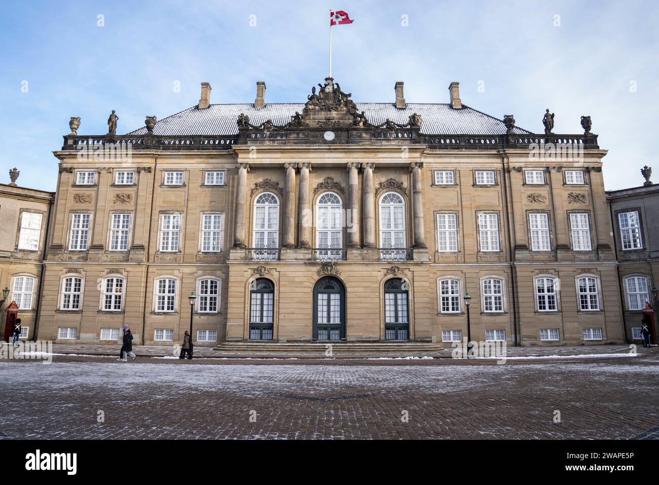 Frederik VIII's Palace, where the crown prince couple live. Amalienborg ...
