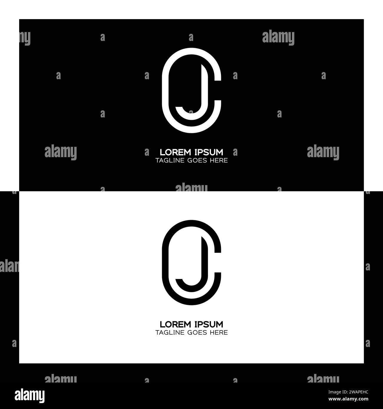 Letter j decoration logo hi-res stock photography and images - Alamy