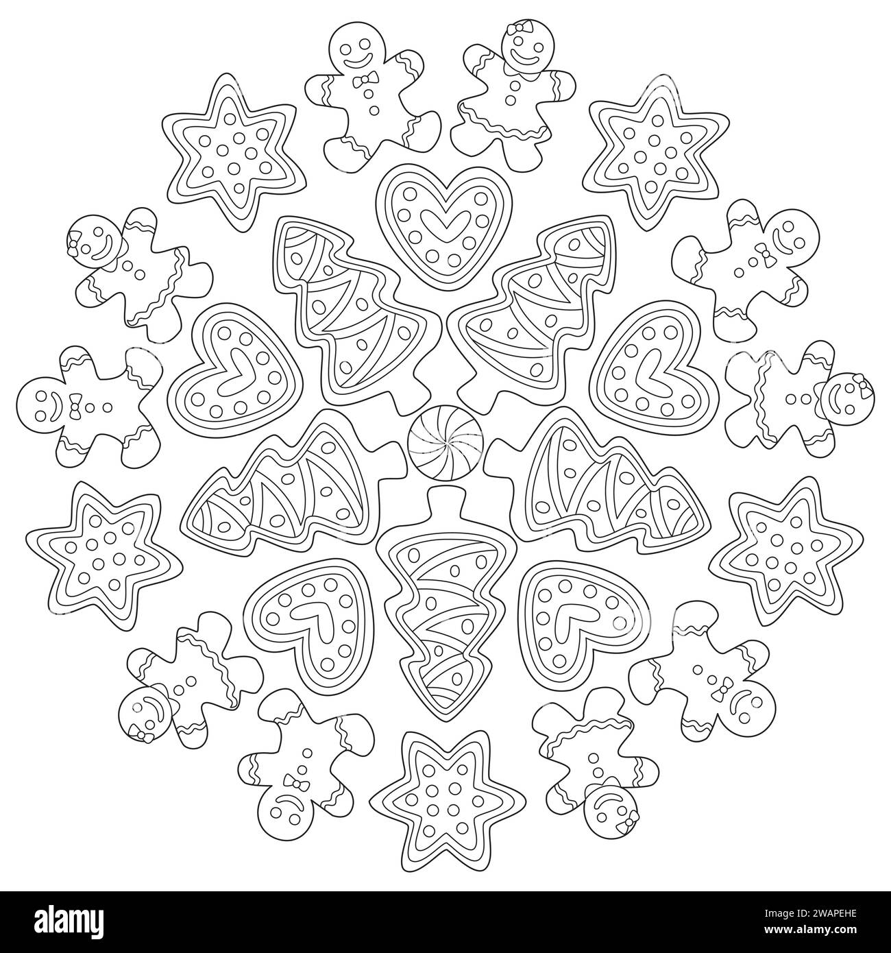 Gingerbread design Cut Out Stock Images & Pictures - Alamy
