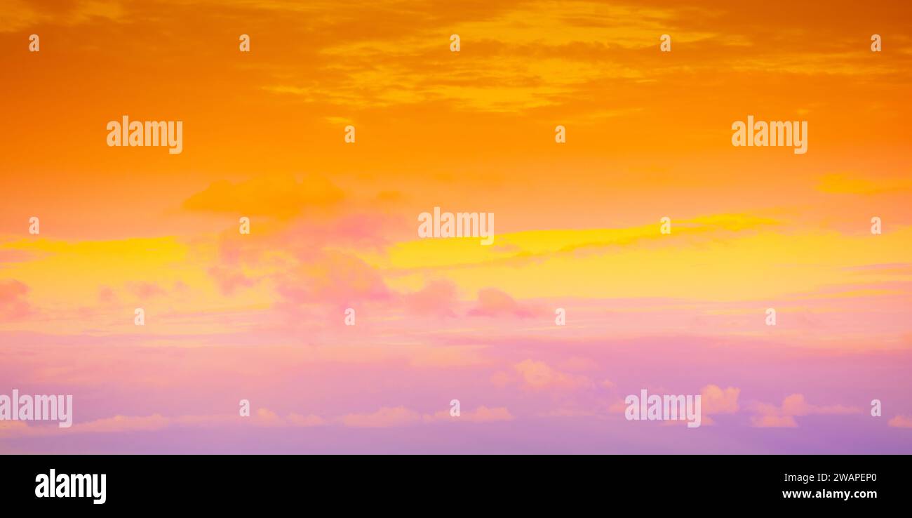 Colorful cloudy sky at sunset. Gradient color. Sky texture, abstract ...