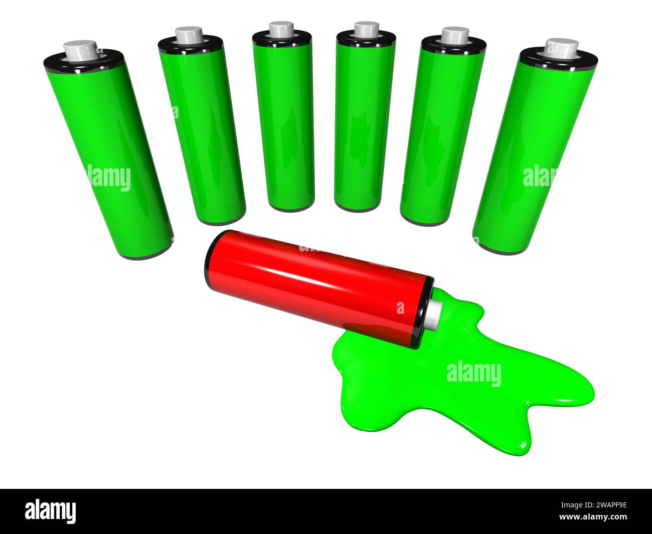 Empty batteries Cut Out Stock Images & Pictures - Alamy