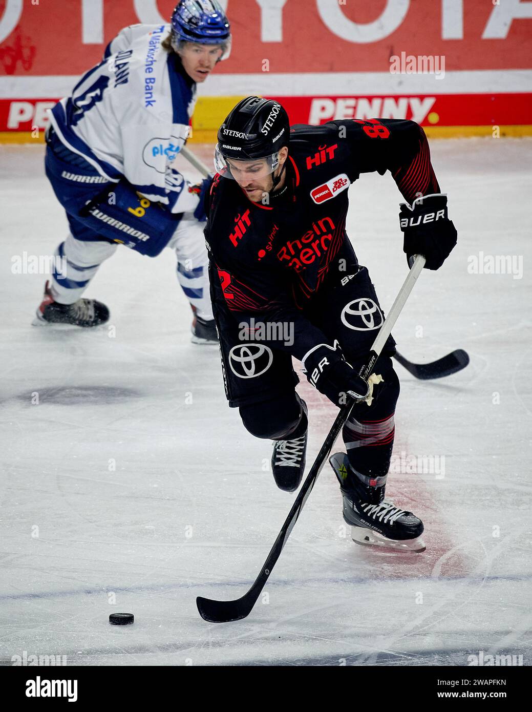 COLOGNE, GERMANY - 2 JANUARY, 2024: Alexandre Grenier, Hockey match of ...