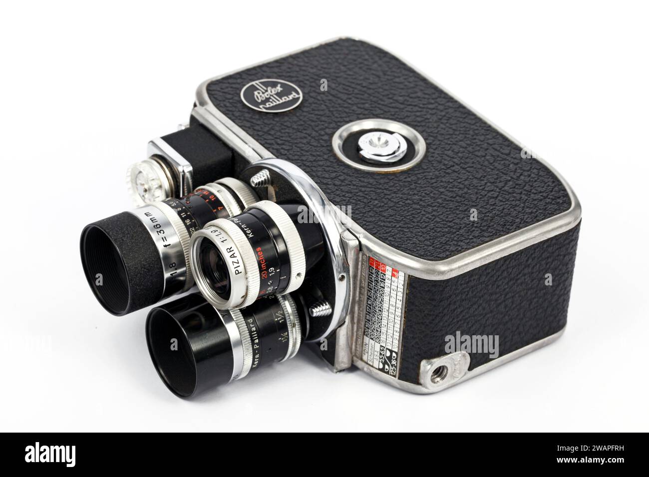 Vintage Swiss Bolex Paillard D8L Double 8mm cine camera from 1958 with ...