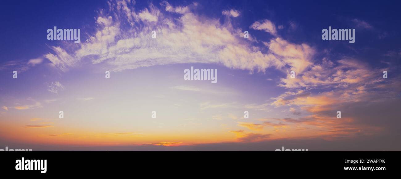 Colorful cloudy sky at sunset. Gradient color. Sky texture. Abstract ...