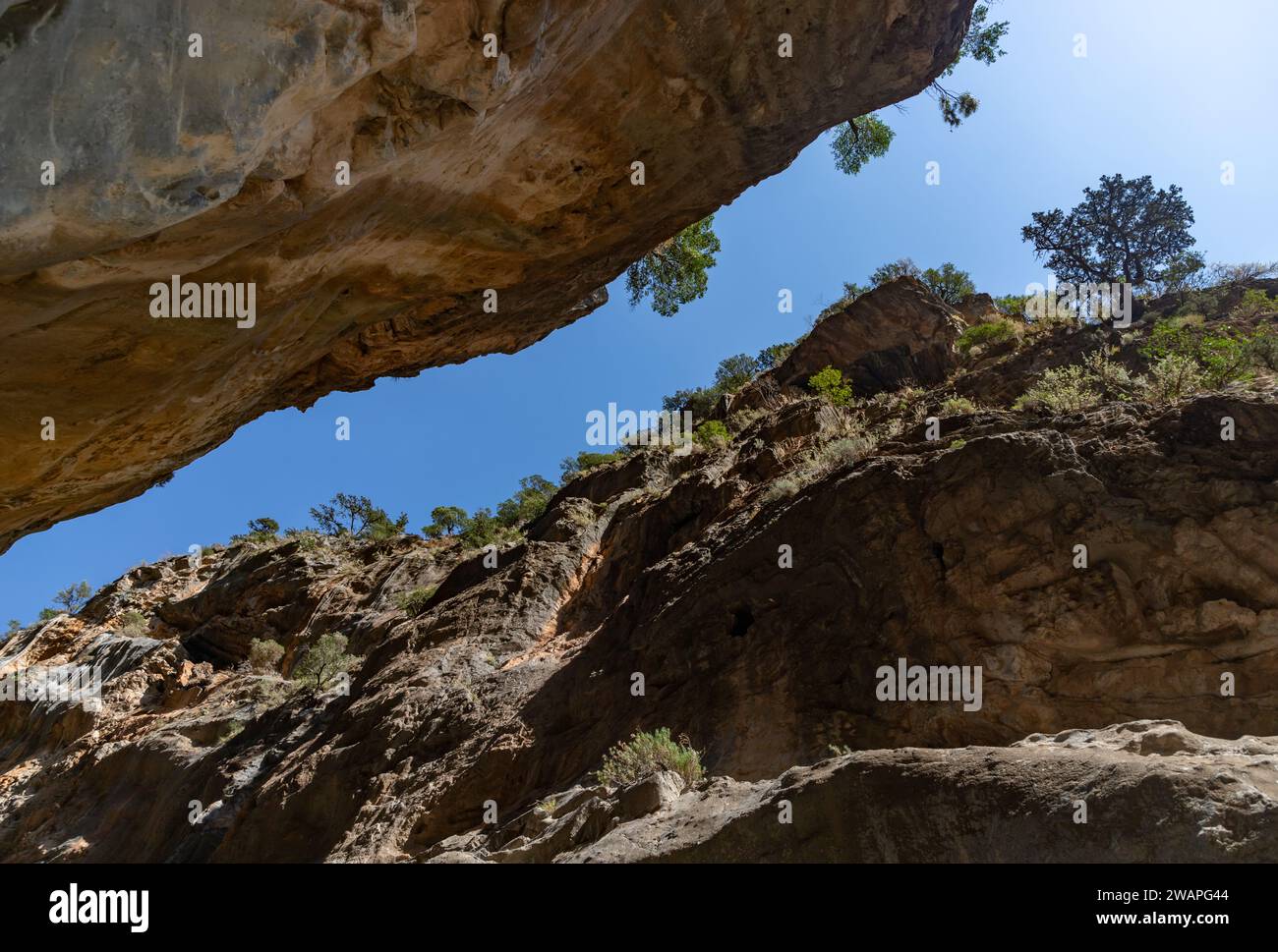 A picture of the imposing Iron Gates of Samaria Gorge Stock Photo - Alamy