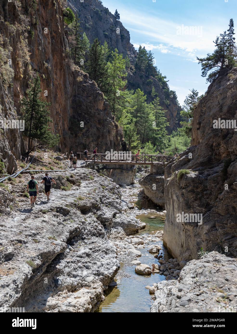 Hiking the samaria gorge hi-res stock photography and images - Alamy