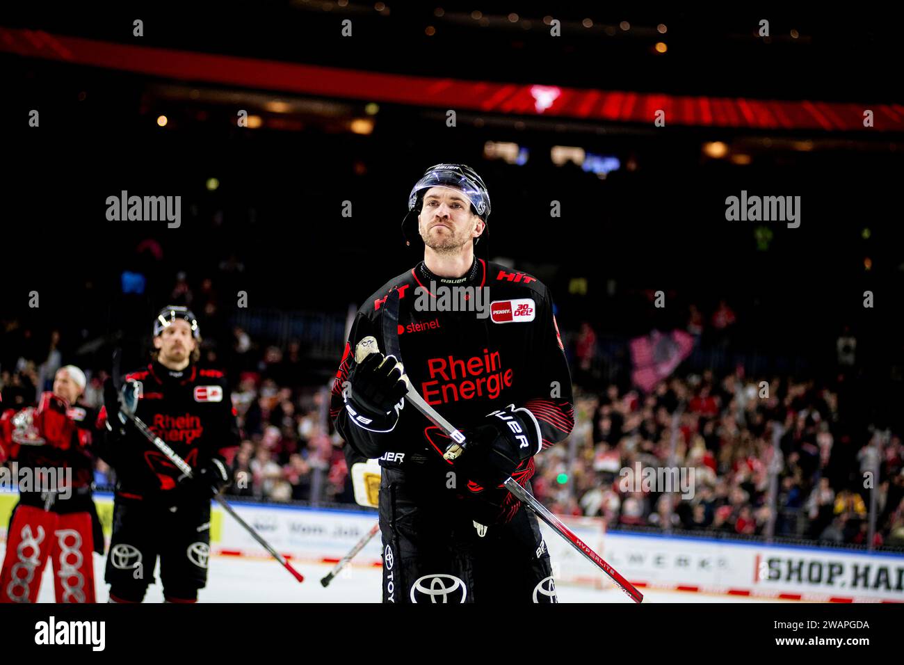 COLOGNE, GERMANY - 2 JANUARY, 2024: Alexandre Grenier, Hockey match of ...