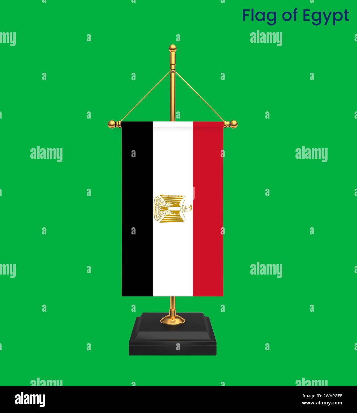 High detailed flag of Egypt. National Egypt flag. Africa. Asia. 3D ...