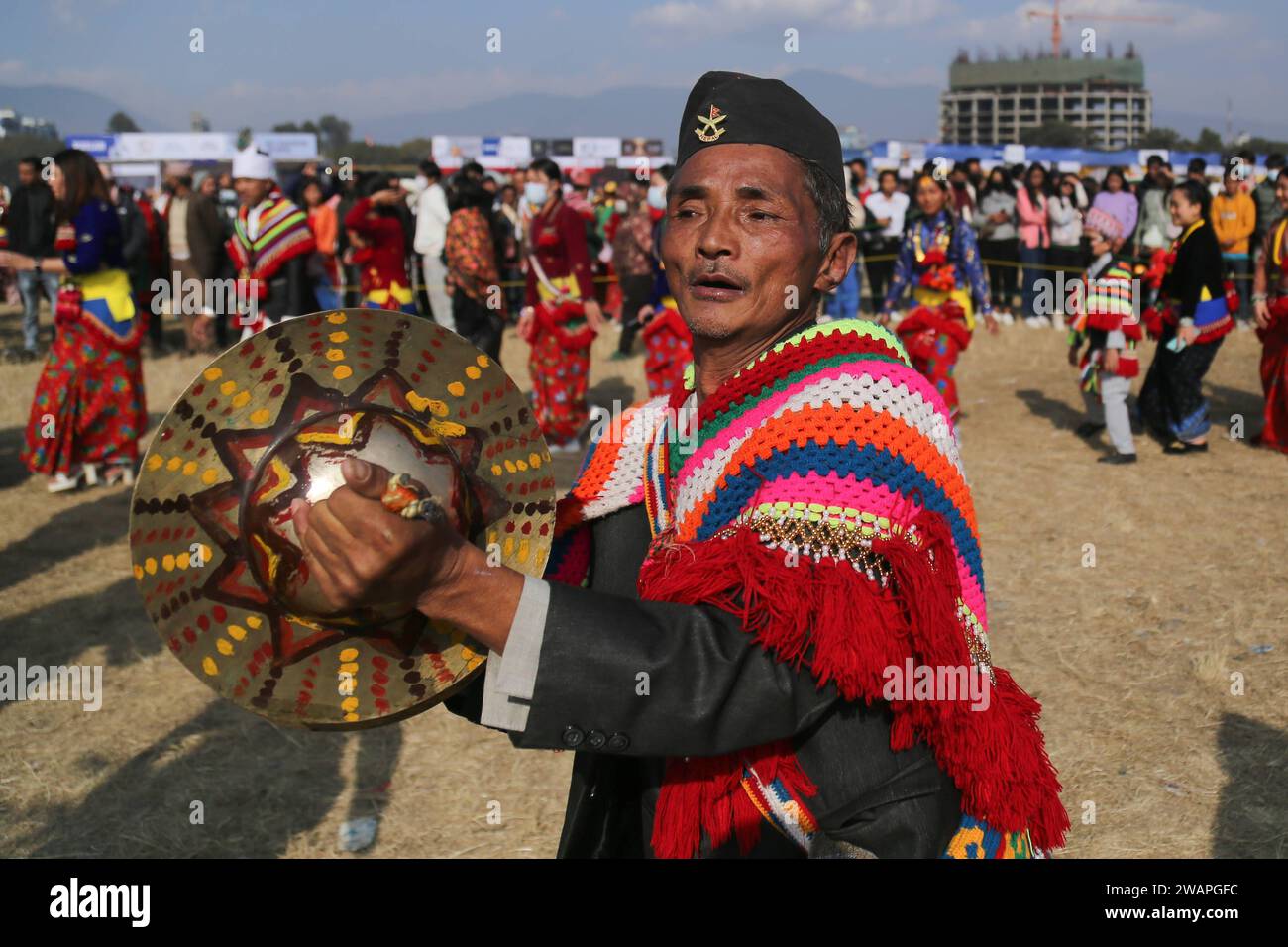 Sakela Udhauli Festival celebration in Nepal A member of Kirat ...