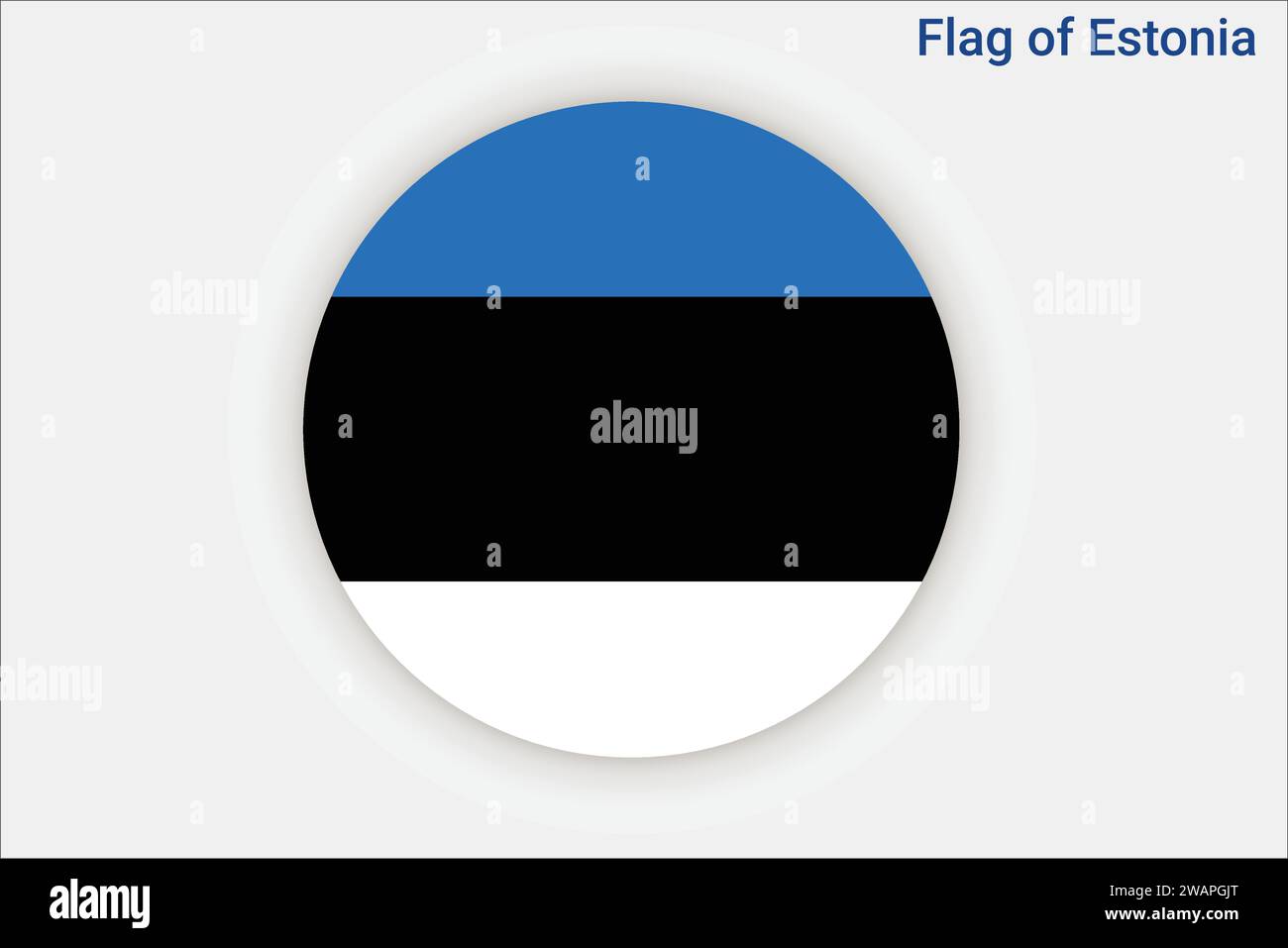 High detailed flag of Estonia. National Estonia flag. Europe. 3D ...