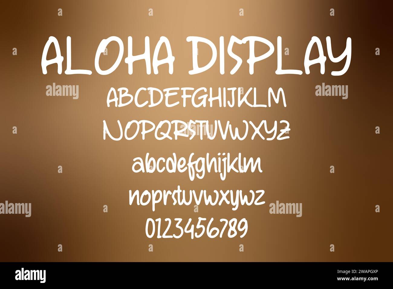 Vintage decorative font with label design and background pattern Stock ...