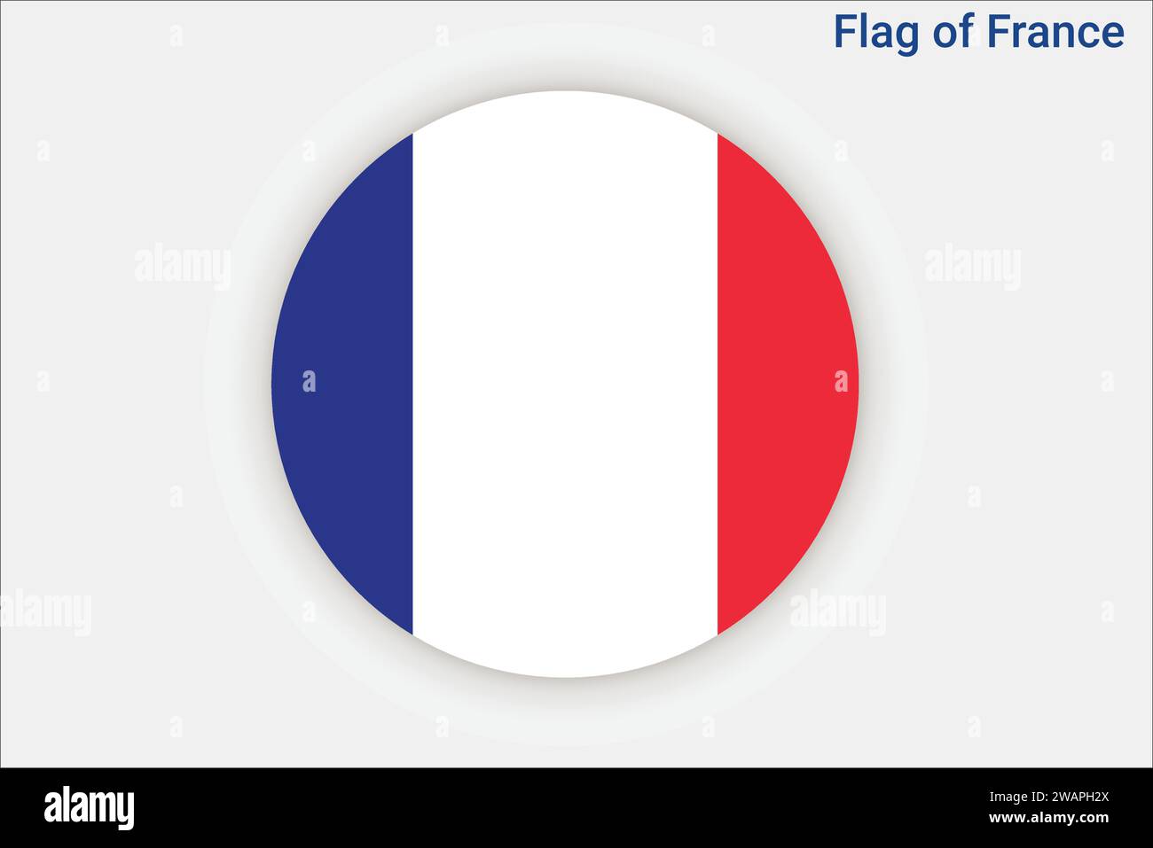 High detailed flag of France. National France flag. Europe. 3D ...