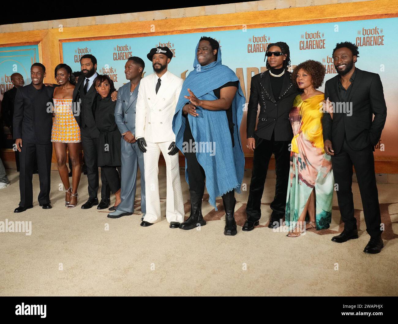 Los Angeles, USA. 09th Nov, 2022. (L-R) THE BOOK OF CLARENCE Cast ...