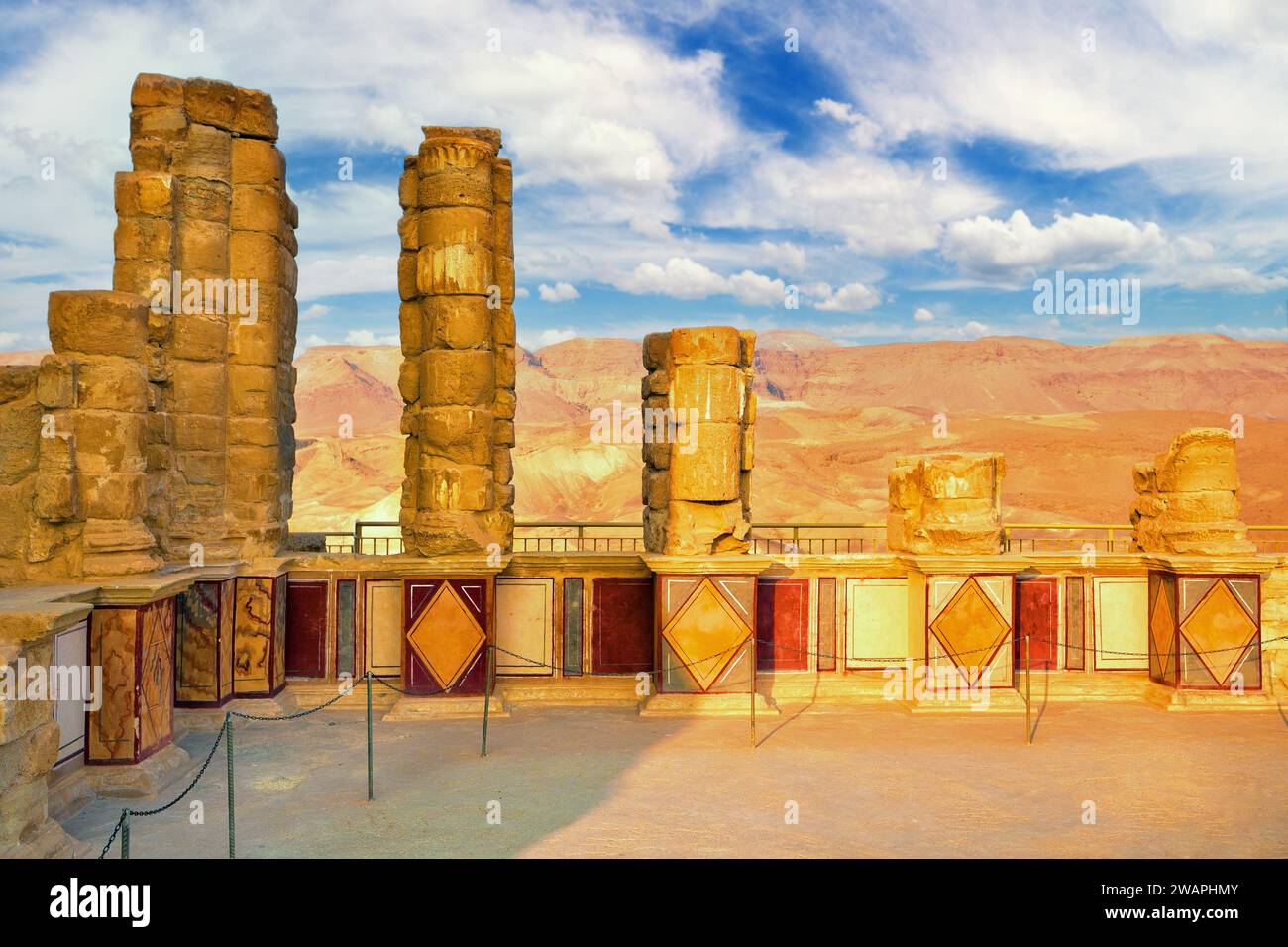 Ruins of King Herod's Masada Palace Stock Photo - Alamy