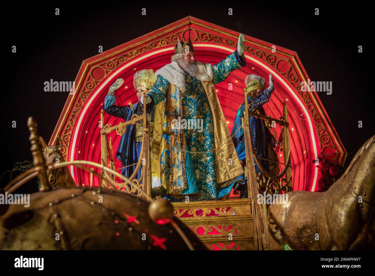 Madrid, Spain. 05th Jan, 2024. King Gaspar of the Magi of the East ...