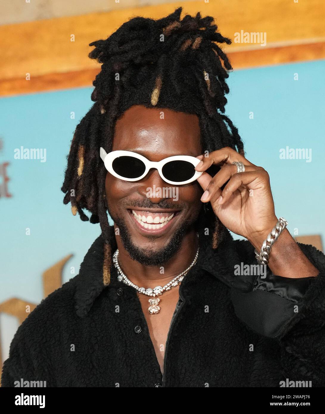 SAINt JHN arrives at the Sony Pictures' THE BOOK OF CLARENCE Los ...