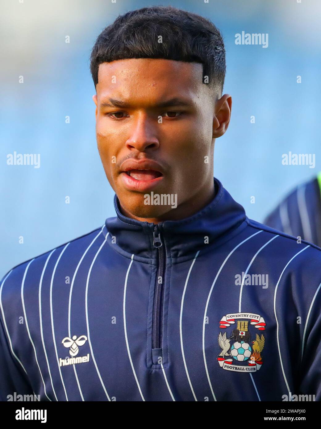 Milan van Ewijk #27 of Coventry City warming up during the Emirates FA ...