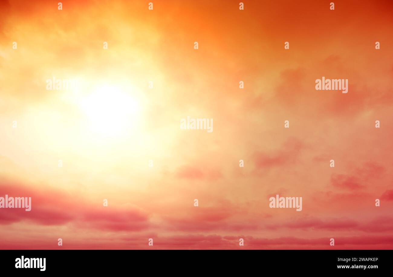 Colorful cloudy sky at sunset. Gradient color. Sky texture, abstract ...