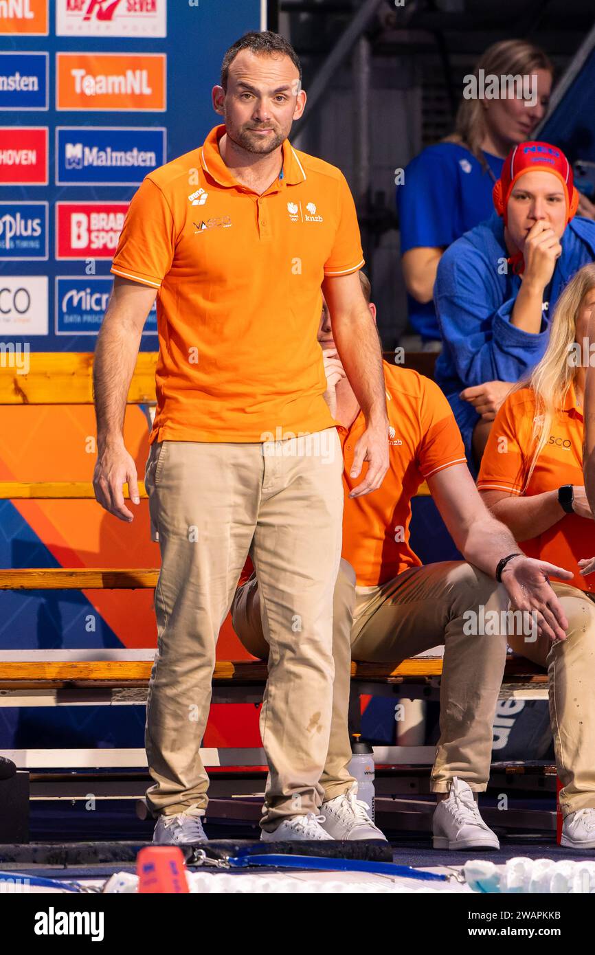 Eindhoven, Netherlands. 05th Jan, 2024. EINDHOVEN, NETHERLANDS - JANUARY 5: Coach Evangelos ...