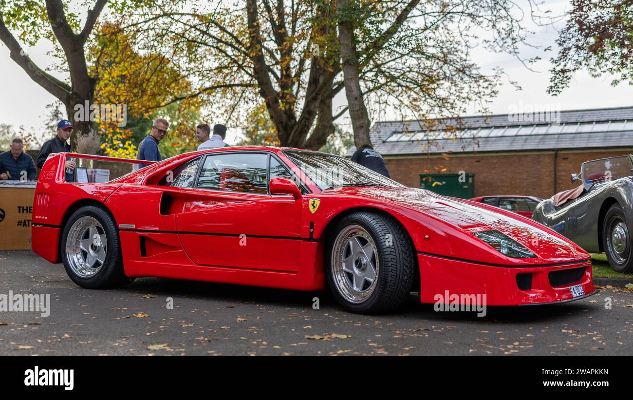 1991 Ferrari F40, on display at the Bicester Heritage Scramble on 8th ...