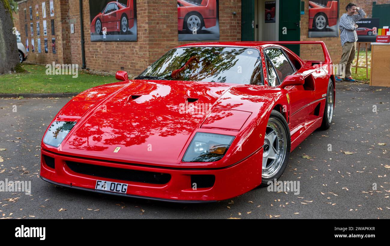 1991 Ferrari F40, on display at the Bicester Heritage Scramble on 8th ...