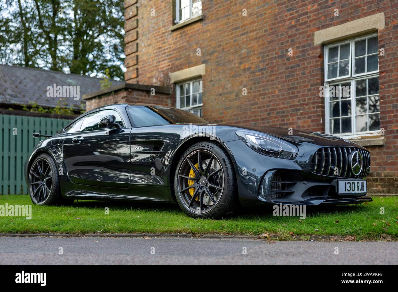 2018 Mercedes-AMG GT R, on display at the Bicester Heritage Scramble on ...