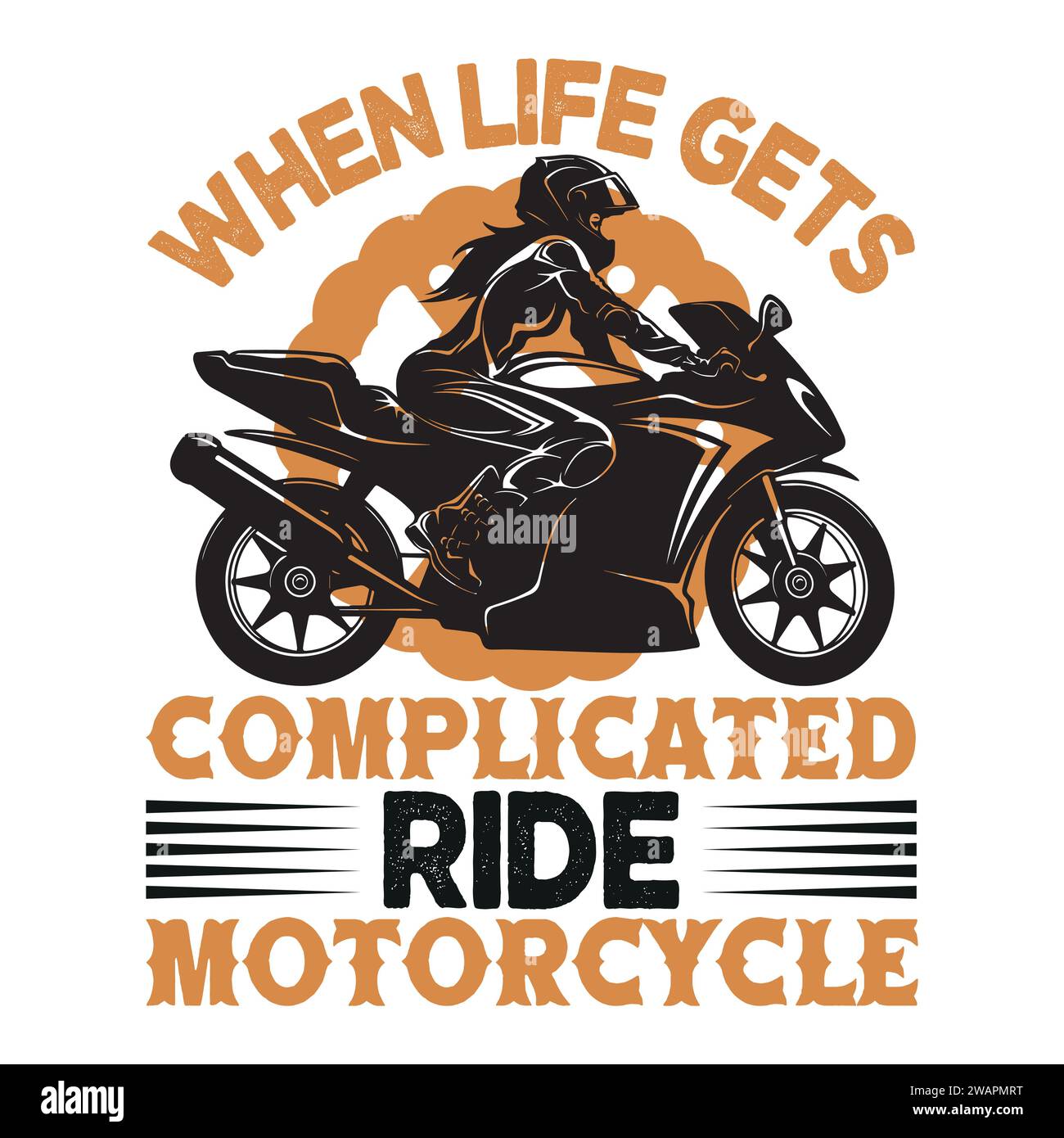 Motorcycle T-Shirt Design Stock Vector Image & Art - Alamy