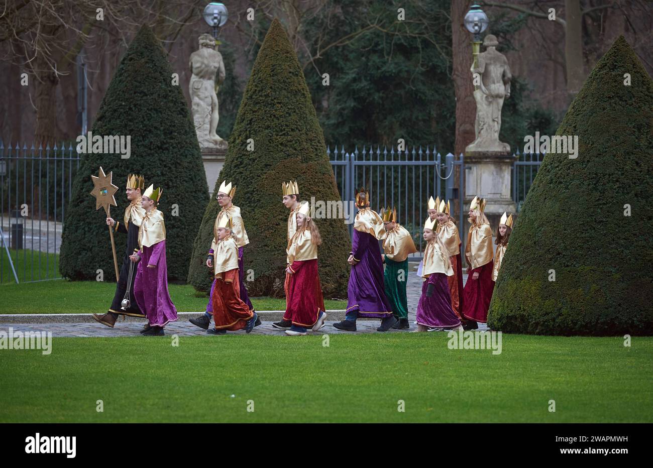 Zum Dreikoenigstag am 06.01.2024 empfaengt Bundespraesident Frank-Walter Steinmeier nicht ...