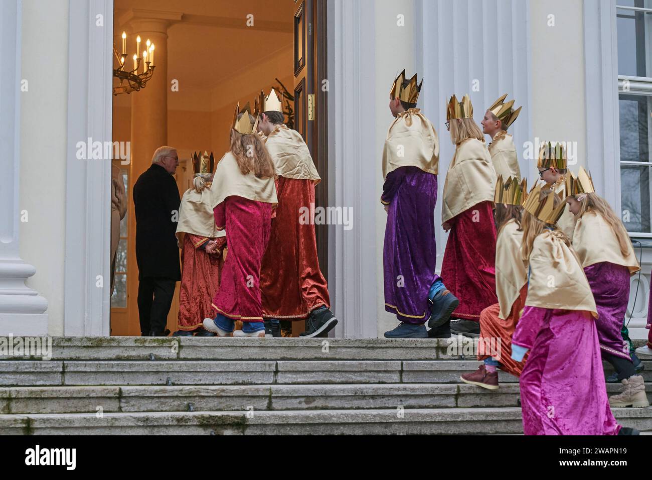 Zum Dreikoenigstag am 06.01.2024 empfaengt Bundespraesident Frank-Walter Steinmeier im Berliner ...
