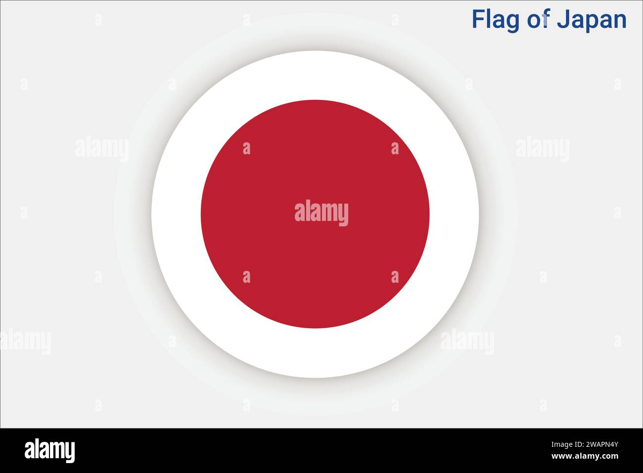 High detailed flag of Japan. National Japan flag. Asia. 3D illustration Stock Vector Image & Art ...