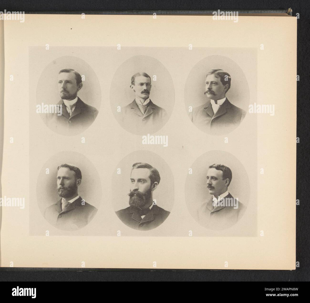 Six portraits of teachers at Yale University, Anonymous, 1895 ...