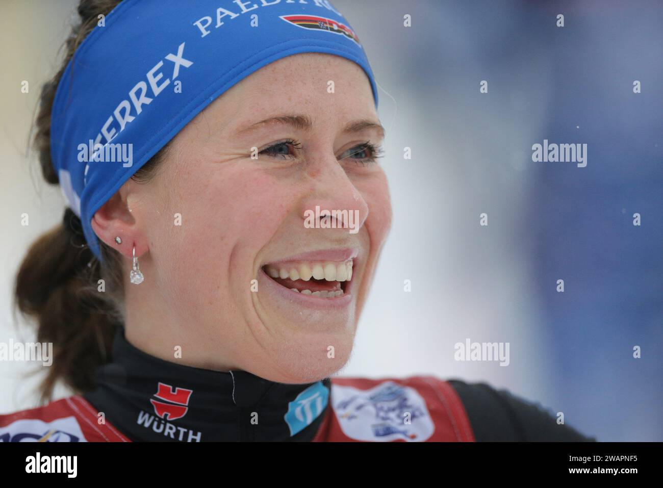 Lago Di Tesero, Italy. 06th Jan, 2024. © Pierre Teyssot/MAXPPP ; Cross ...