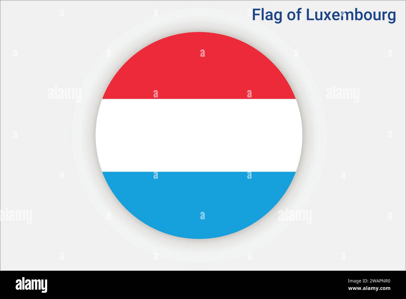High detailed flag of Luxembourg. National Luxembourg flag. Europe. 3D ...