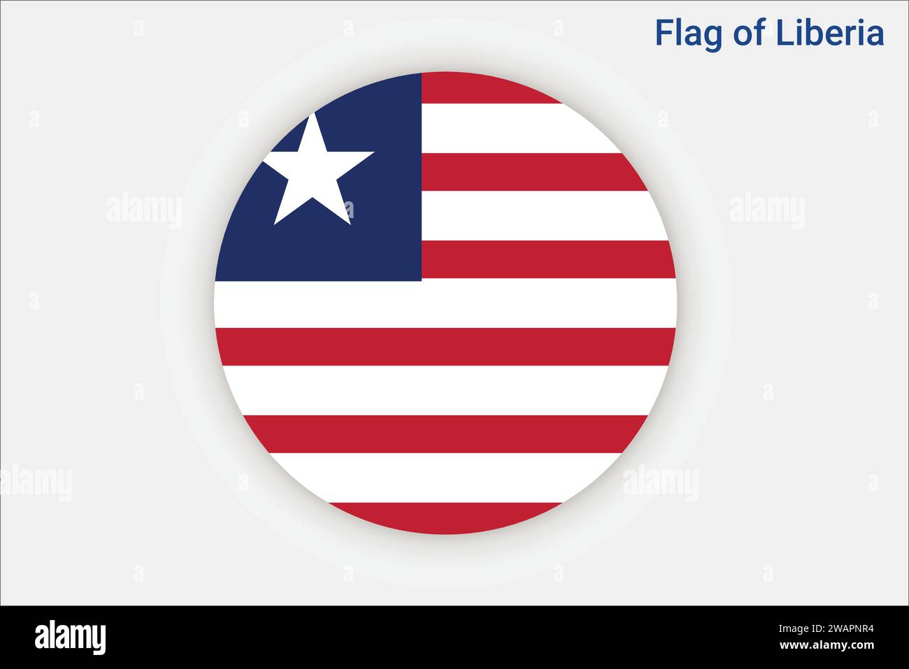 High detailed flag of Liberia. National Liberia flag. Africa. 3D ...