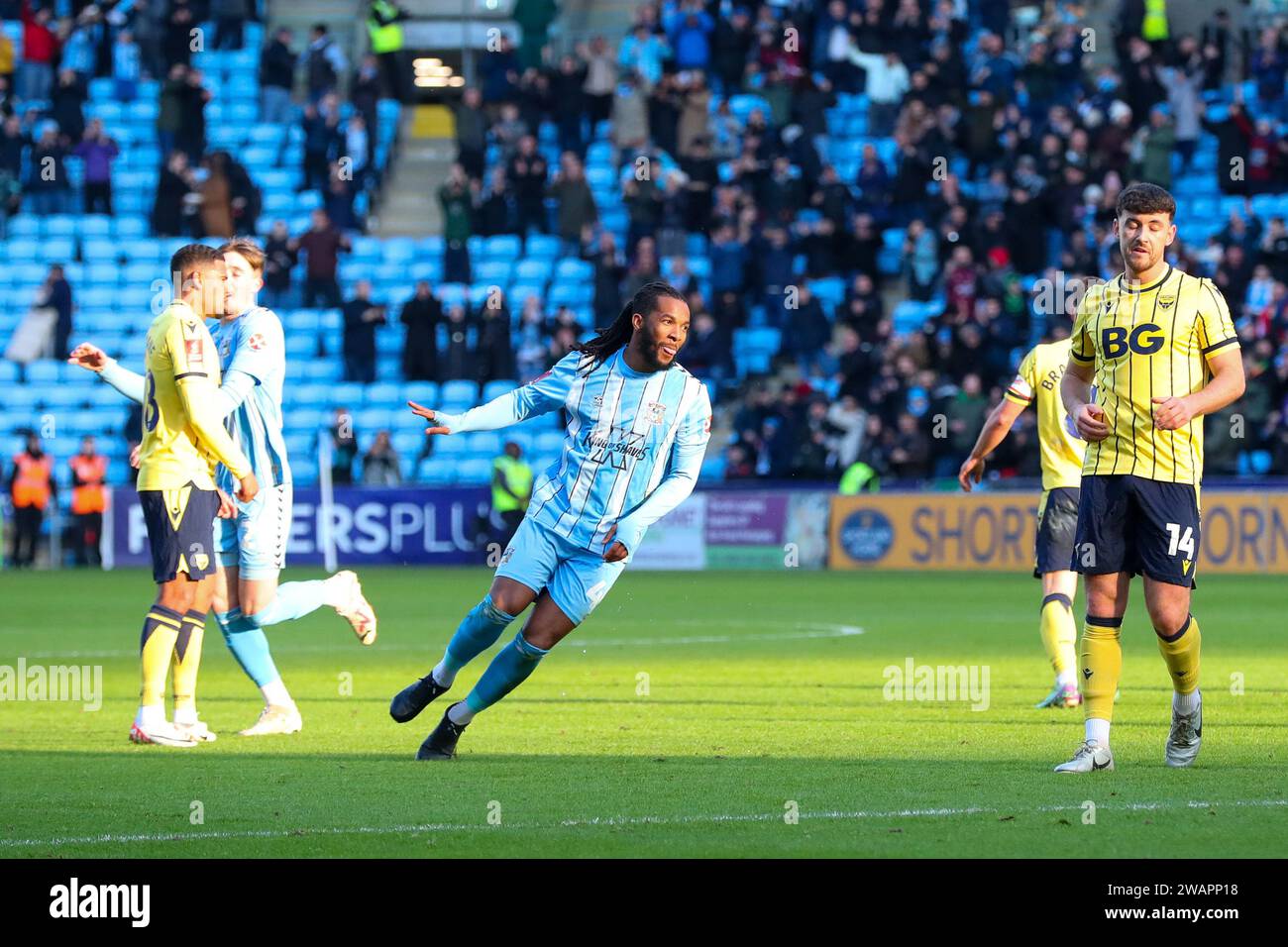 Coventry, UK. 06th Jan, 2024. Kasey Palmer #45 of Coventry City ...