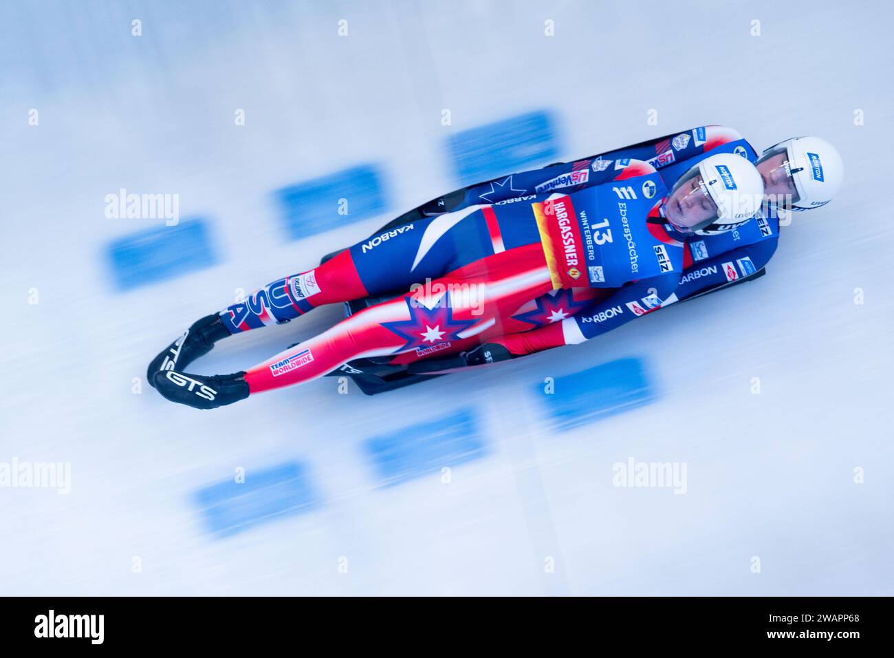 Winterberg, Germany. 06th Jan, 2024. Luge: World Cup: Doubles, women ...