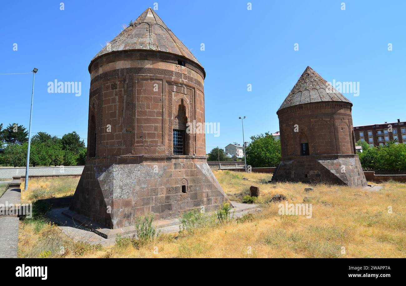 Located in Ahlat, Turkey, the Twin Vaults were built in the 13th ...