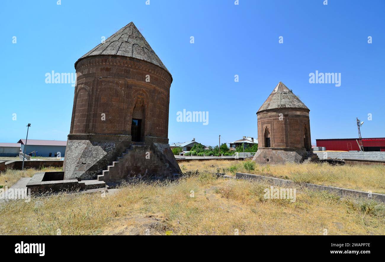 Located in Ahlat, Turkey, the Twin Vaults were built in the 13th ...