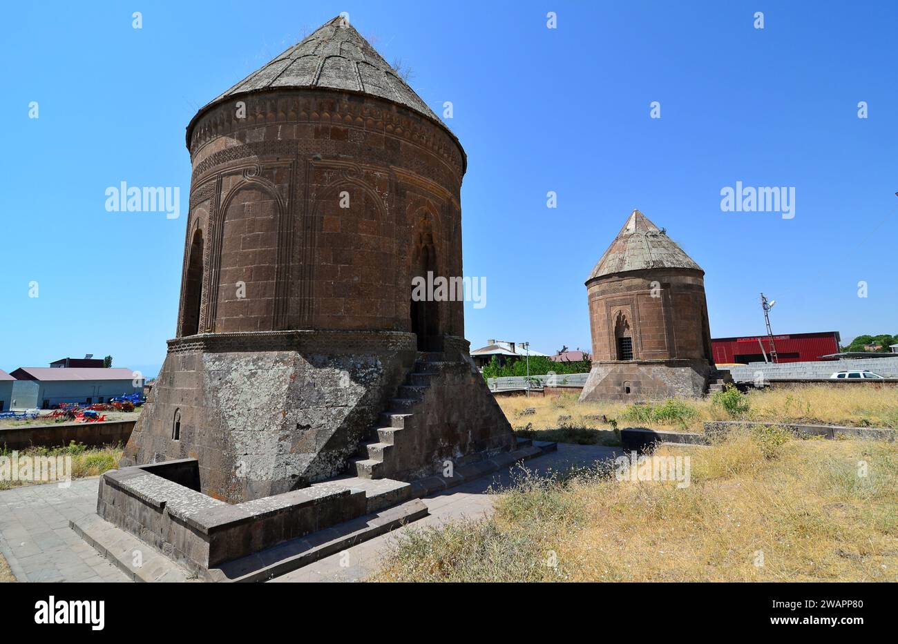 Located in Ahlat, Turkey, the Twin Vaults were built in the 13th ...