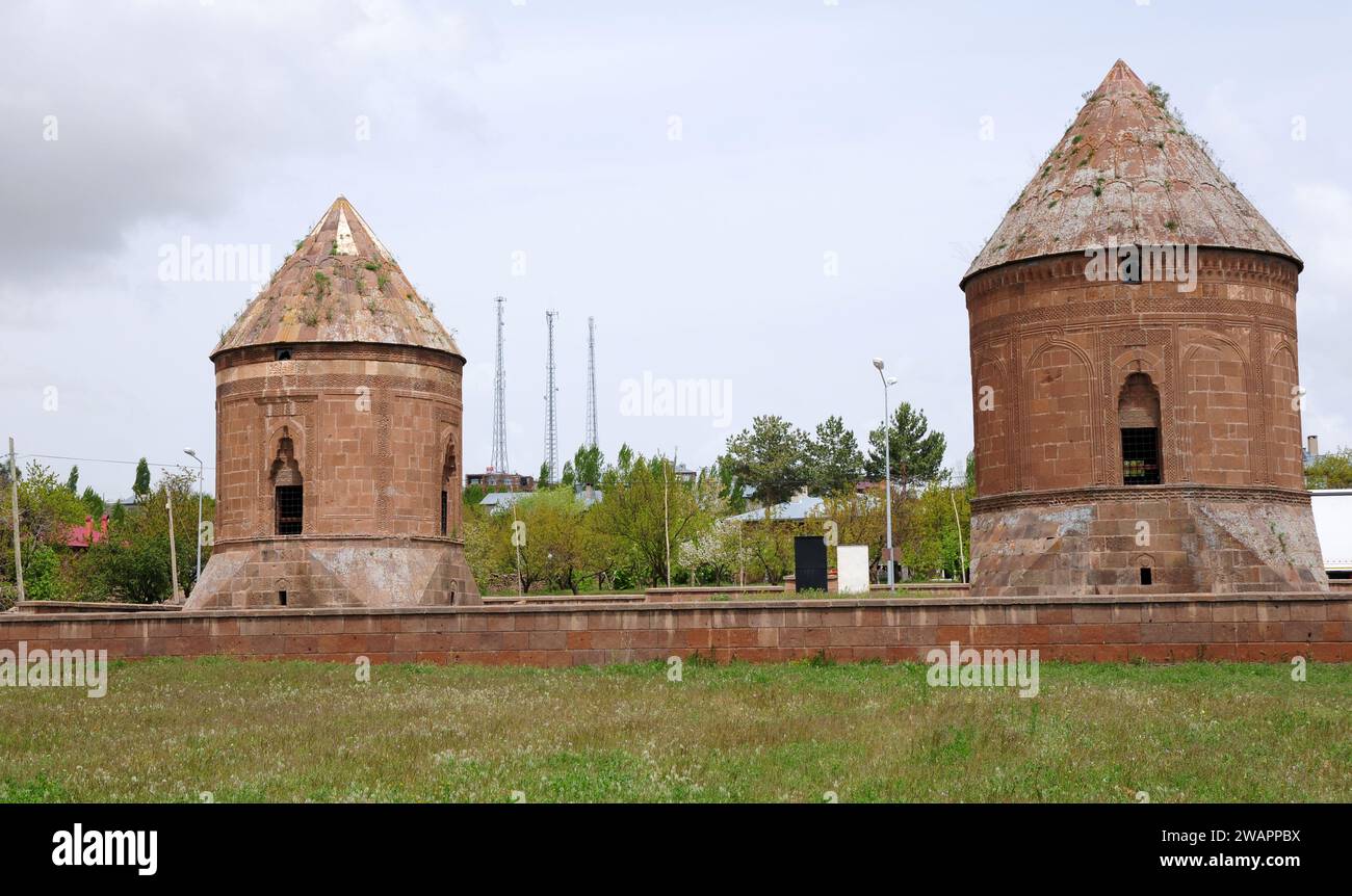 Located in Ahlat, Turkey, the Twin Vaults were built in the 13th ...