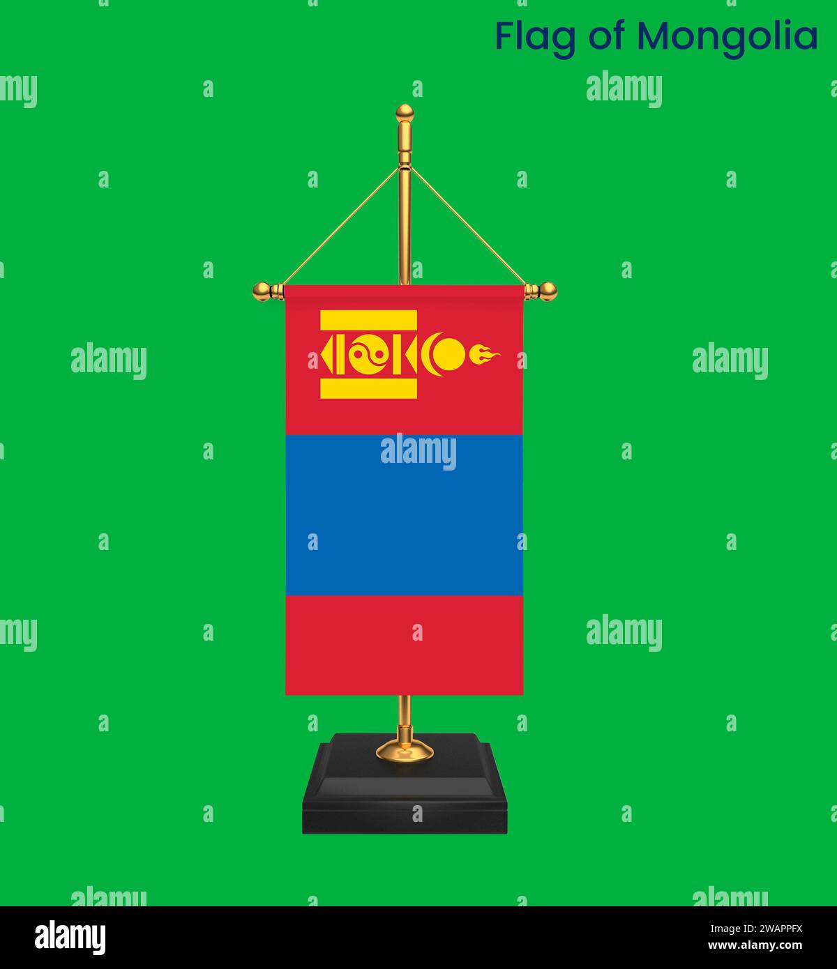 Mongolia flag map hi-res stock photography and images - Alamy