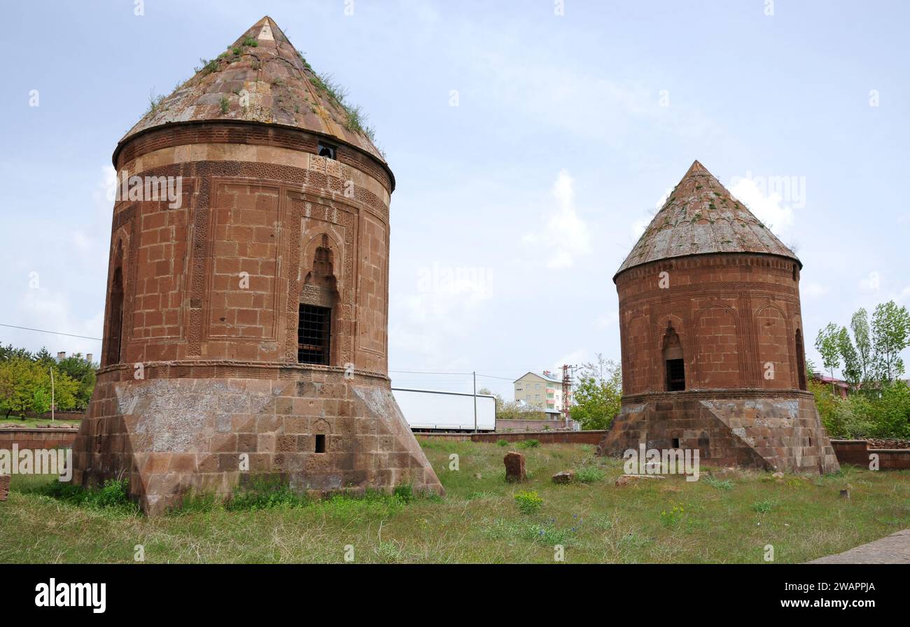 Located in Ahlat, Turkey, the Twin Vaults were built in the 13th ...