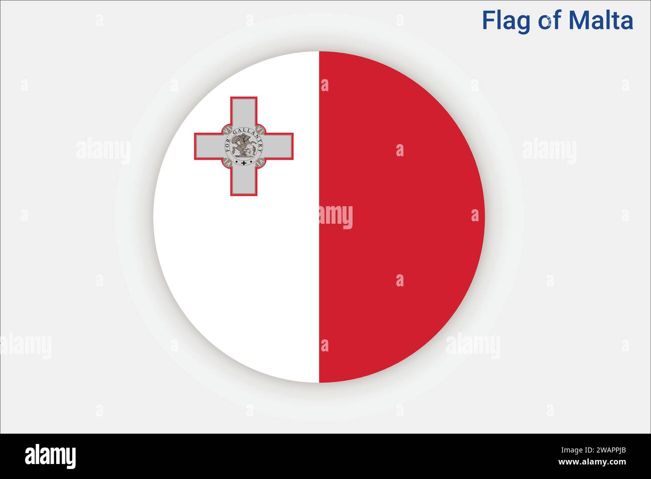 High Detailed Flag Of Malta National Malta Flag Europe 3d