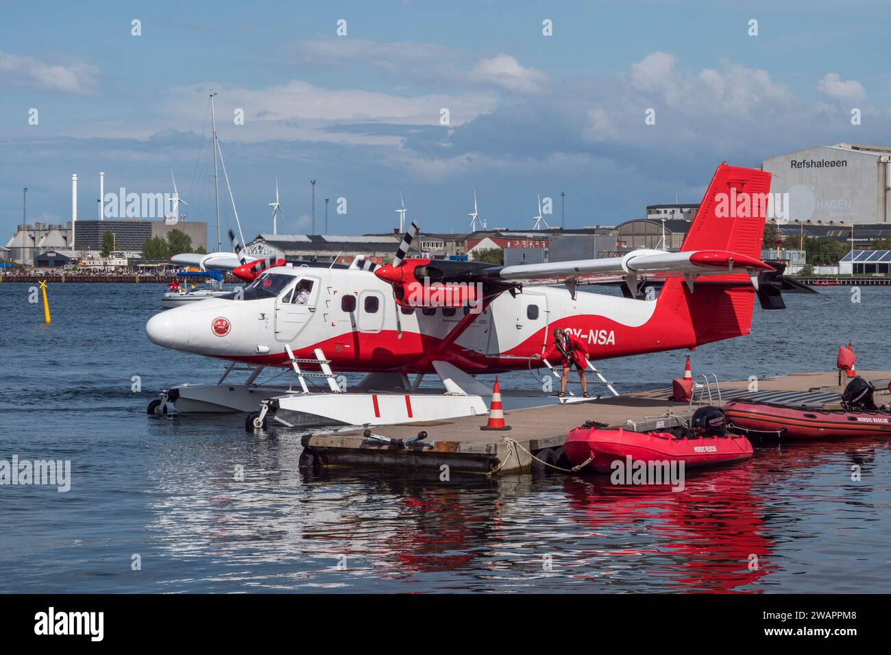 A Nordic Seaplanes sightseeing plane (De Havilland DHC-6-300 Twin Otter ...