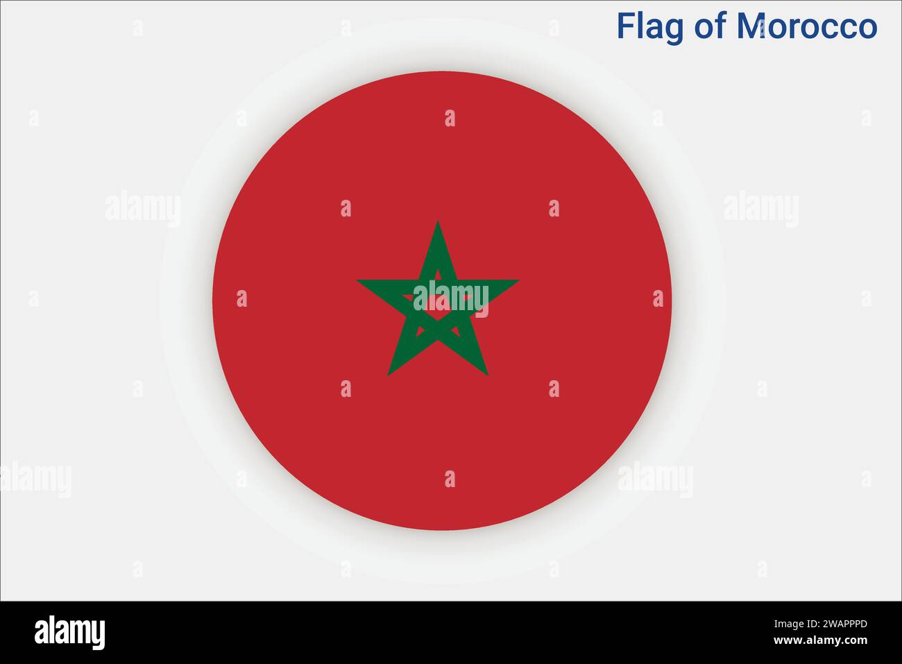 High detailed flag of Morocco. National Morocco flag. Africa. 3D ...