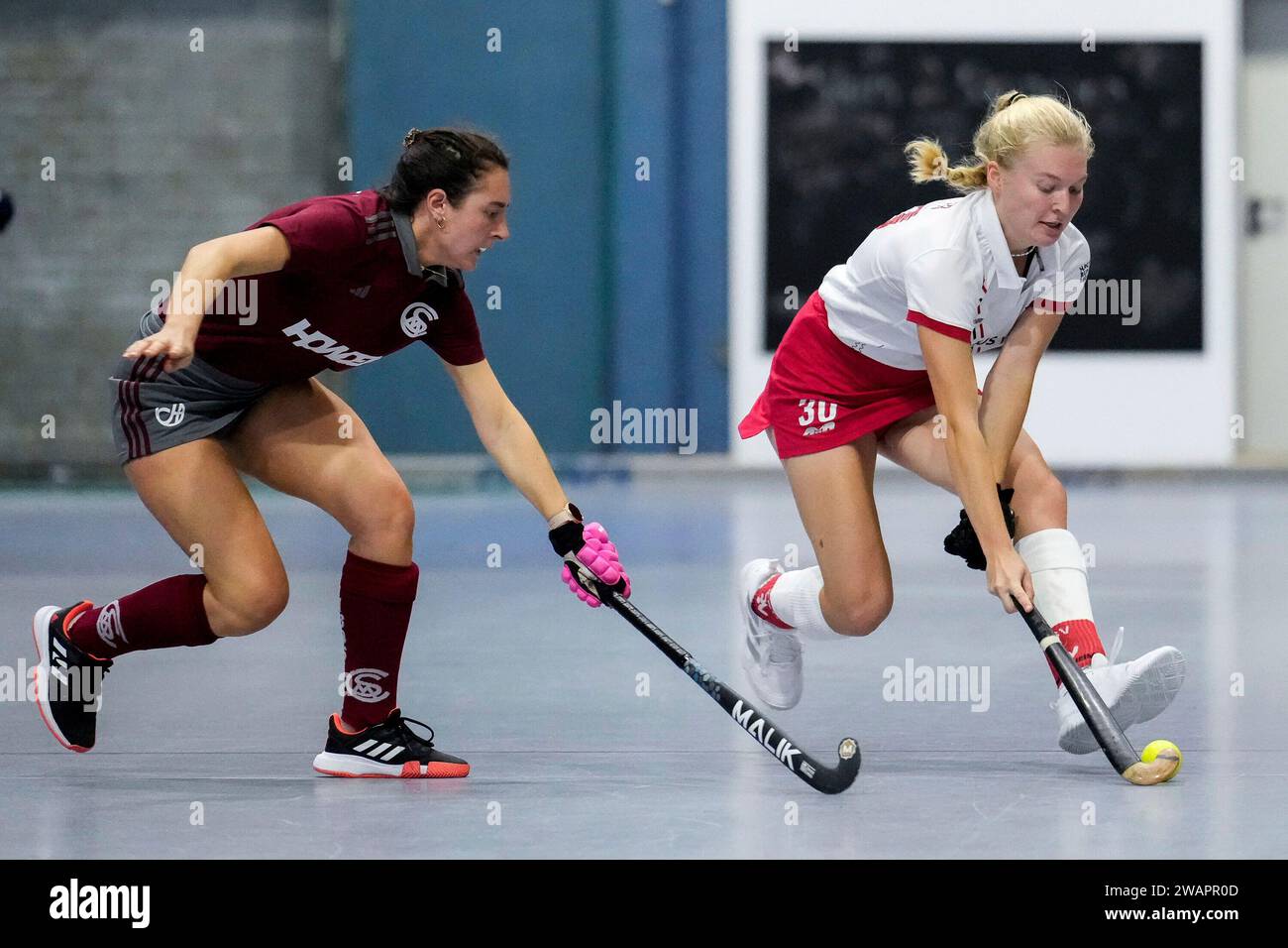 Mannheim, Deutschland. 06th Jan, 2024. v.li.: Michelle Strobel (MSC, 14 ...