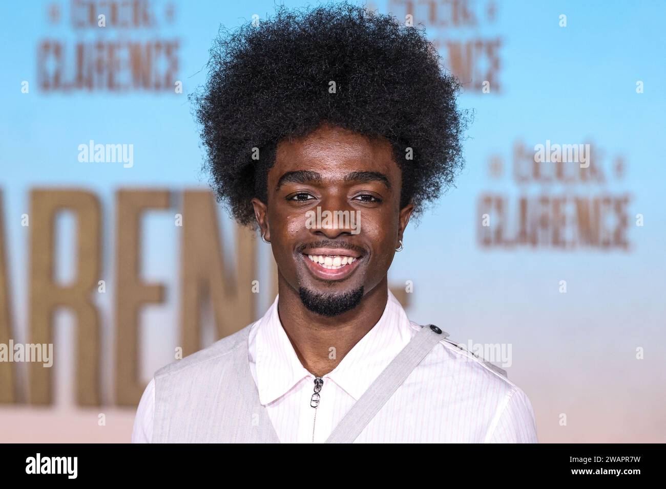 LOS ANGELES, CALIFORNIA, USA - JANUARY 05: Caleb McLaughlin arrives at ...