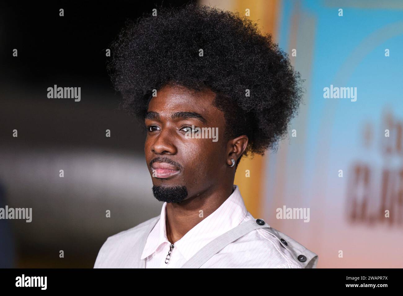LOS ANGELES, CALIFORNIA, USA - JANUARY 05: Caleb McLaughlin arrives at the Los Angeles Premiere ...