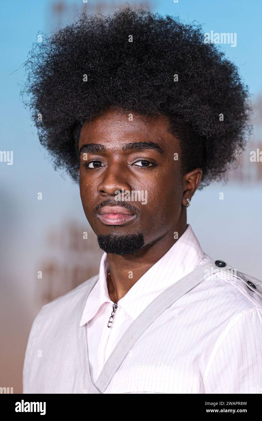 LOS ANGELES, CALIFORNIA, USA - JANUARY 05: Caleb McLaughlin arrives at ...